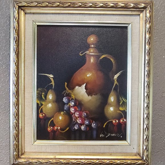 Roger Van Damme | Art | Roger Van Damme Still Life Oil On Canvas Framed ...
